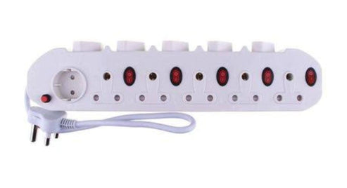 Redisson 11 Way Multiplug with illuminated switches – Simple Tec Pty Ltd